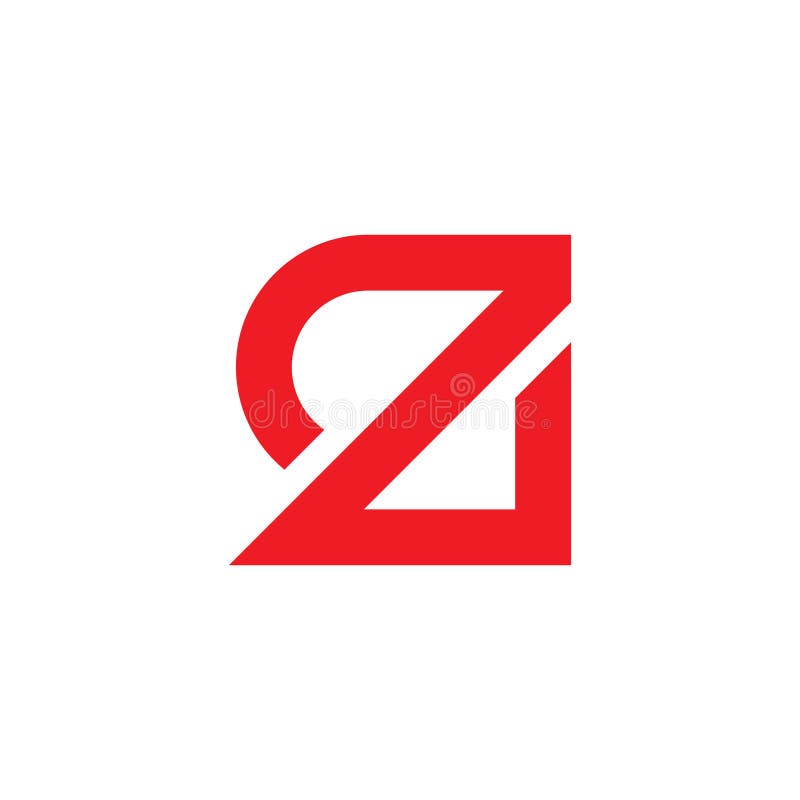 Letter Z Loop Simple Geometric Triangle Line Logo Vector Stock ...