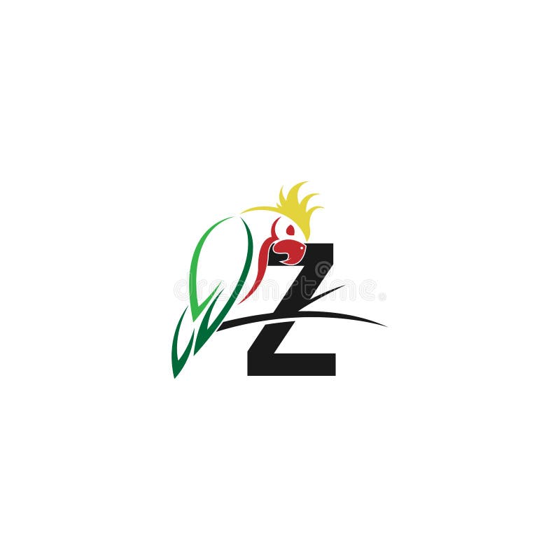 Letter Z with Parrot Bird Icon Logo Design Vector Stock Vector ...