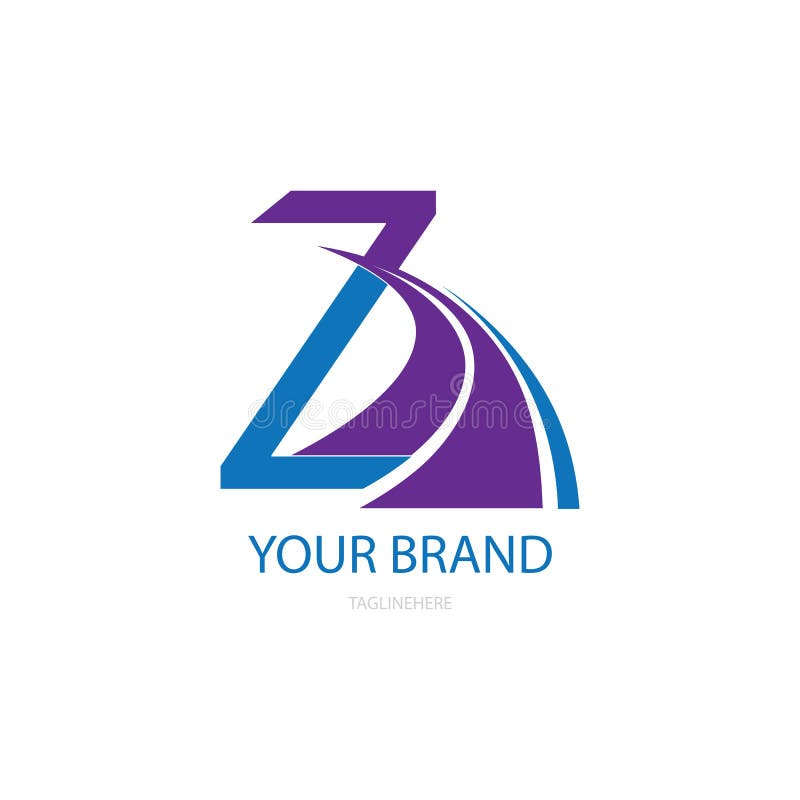 Letter Z Road Way Logo Vector Stock Vector - Illustration of traffic ...