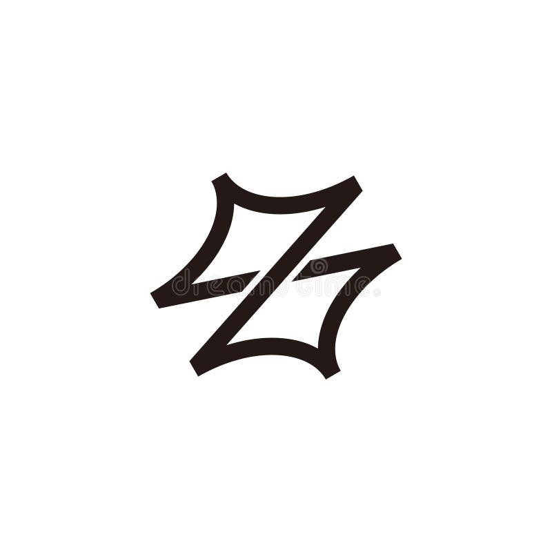 Letter Z Simple Infinity Geometric Line Symbol Logo Vector Stock Vector ...