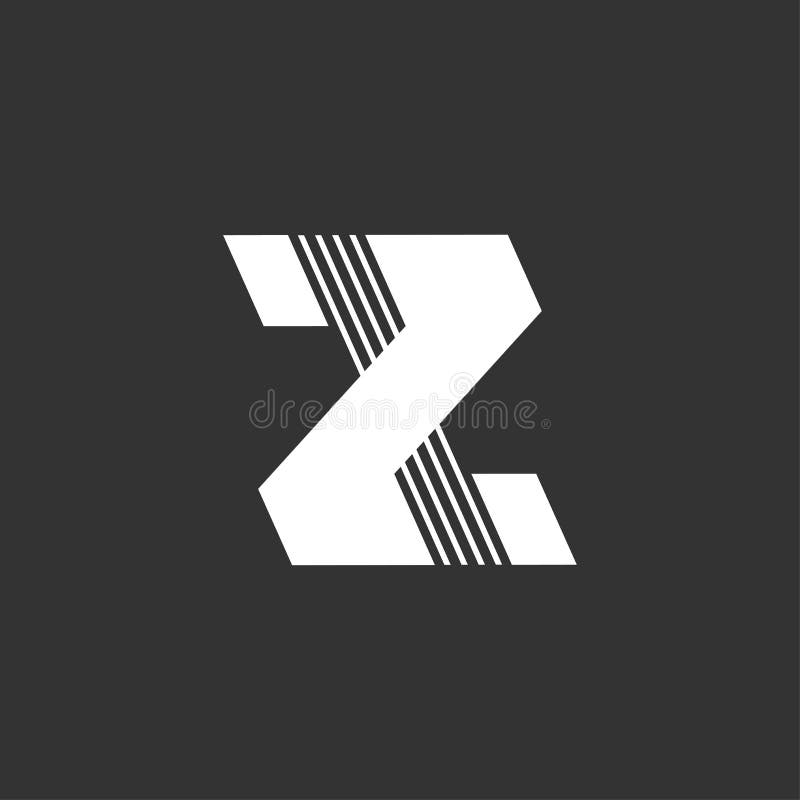Letter Z Stripes Geometric Logo Vector Stock Vector - Illustration of ...