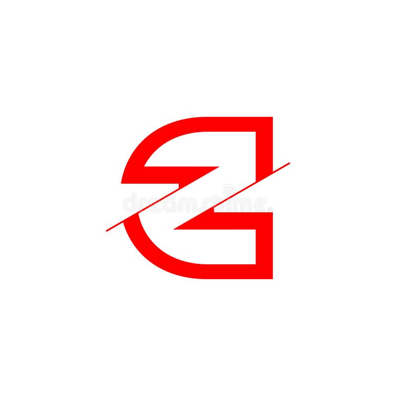 Letter Z Symbol Geometric Slice Negative Space Logo Vector Stock Vector ...