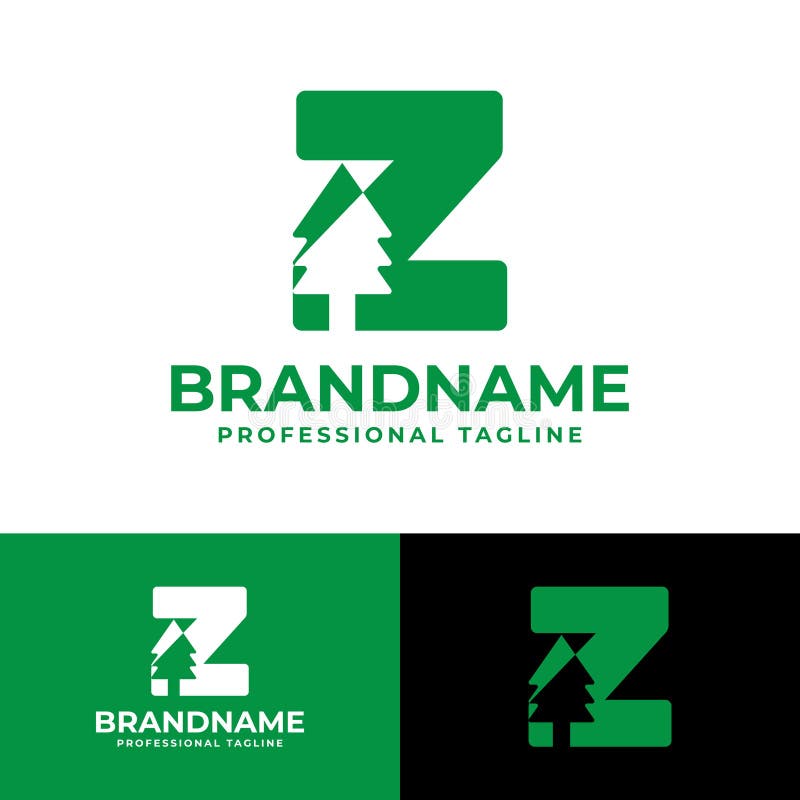 Letter Z Tree Logo, for Any Environmental Brands with Z Initial Stock ...