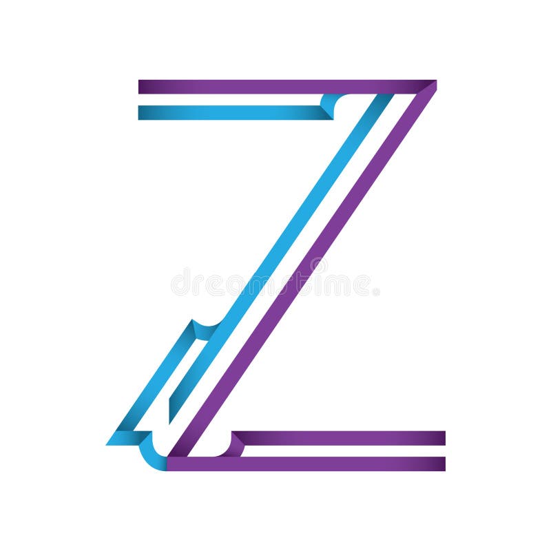 Letter Z. Vector Illustration Decorative Design Stock Vector ...