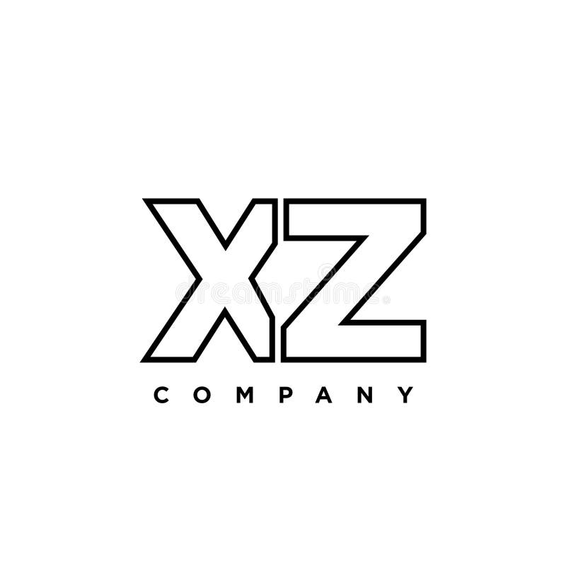 Letter X and Z, XZ Logo Design Template. Minimal Monogram Initial Based ...