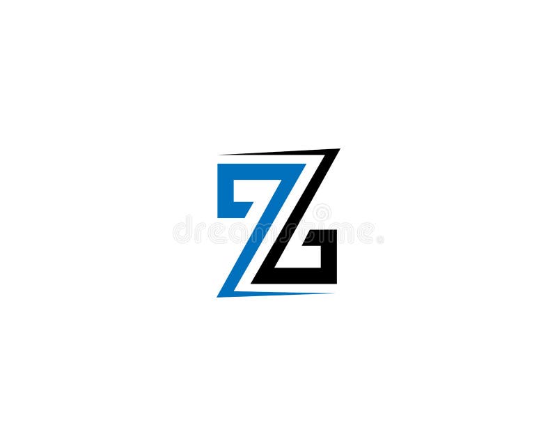 Letter Z and ZZ Logo Design Stock Vector - Illustration of monogram ...