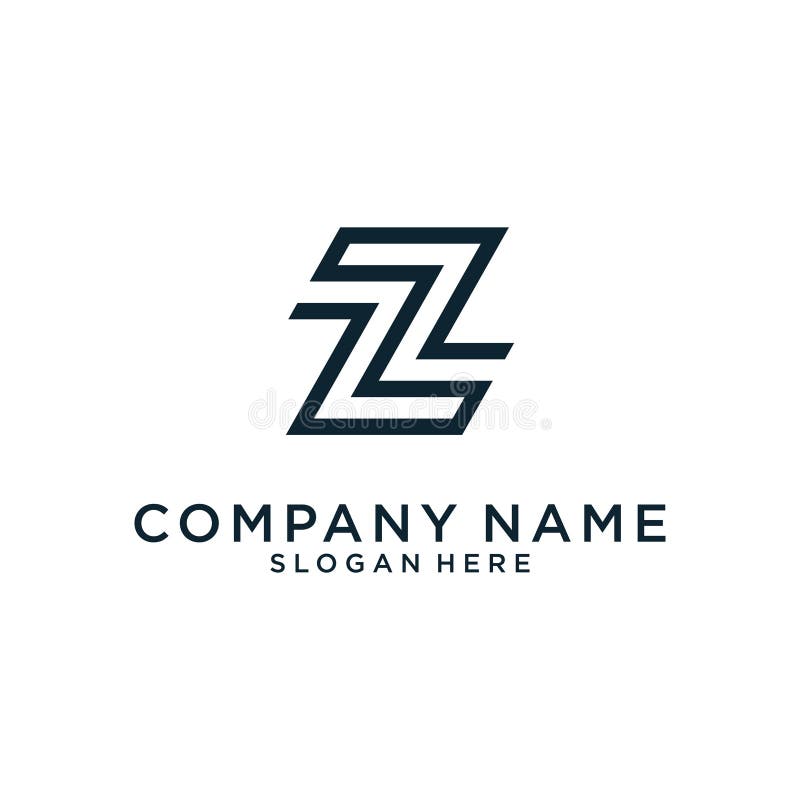 Letter Z or ZZ Monogram Logo Design Vector Stock Vector - Illustration ...