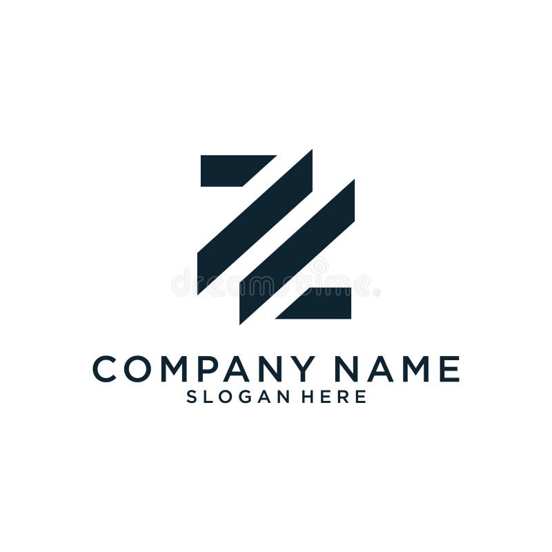 Letter Z or ZZ Monogram Logo Design Vector Stock Vector - Illustration ...
