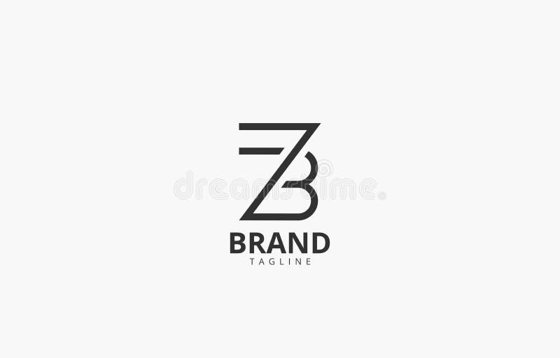 Letter ZB Z B Initial Monogram Logo Vector Template Stock Vector ...