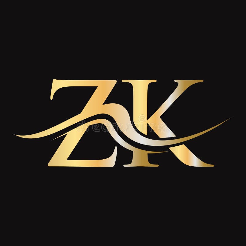 Letter ZK Logo Design. Initial ZK Logotype Template for Business and ...