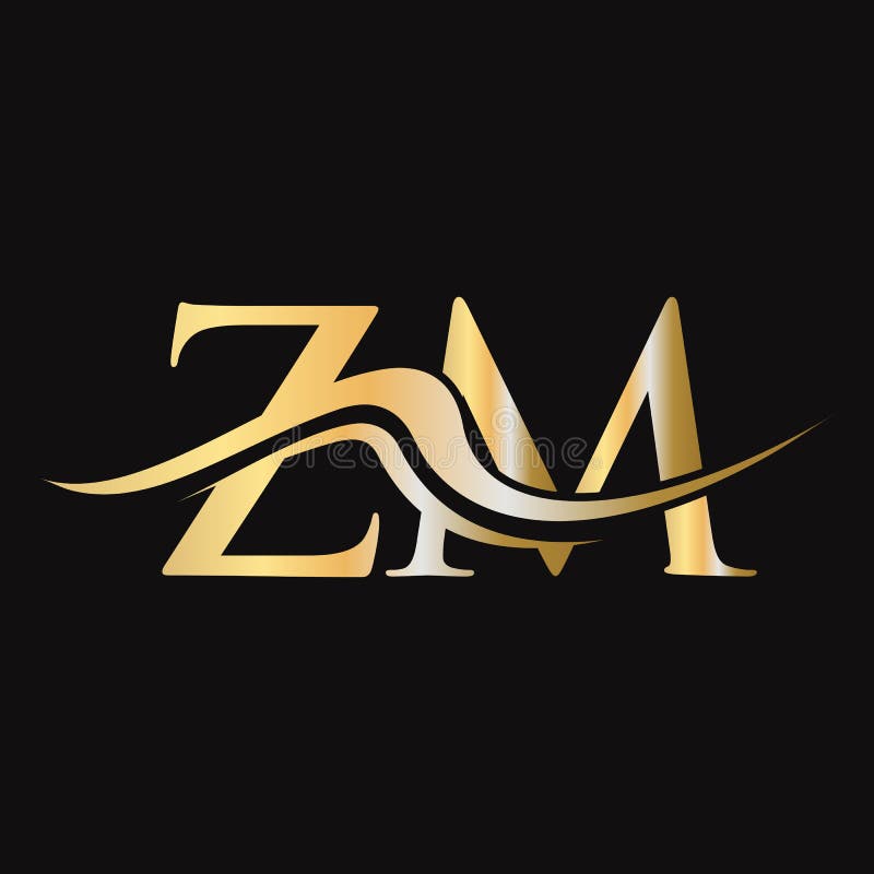 Letter ZM Logo Design. Initial ZM Logotype Template for Business and ...