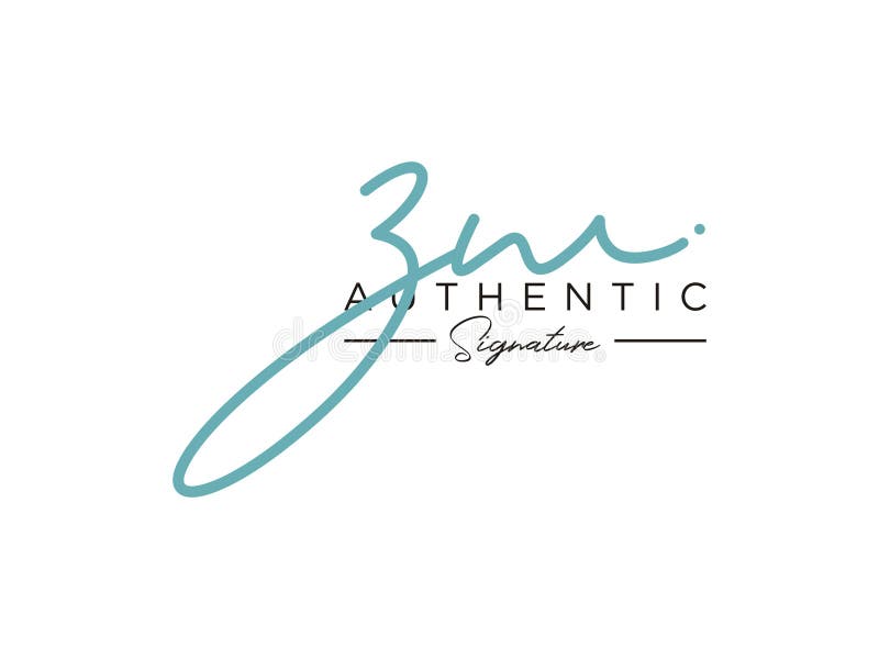 Letter ZW Signature Logo Template Vector Stock Vector - Illustration of ...