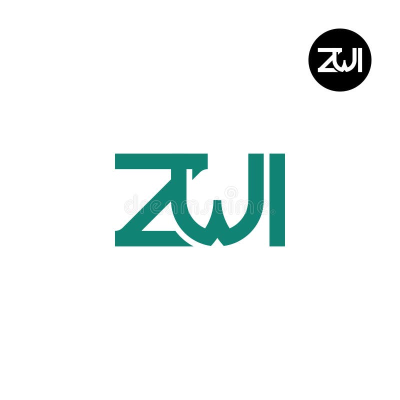 Letter ZWI Monogram Logo Design Stock Vector - Illustration of ...