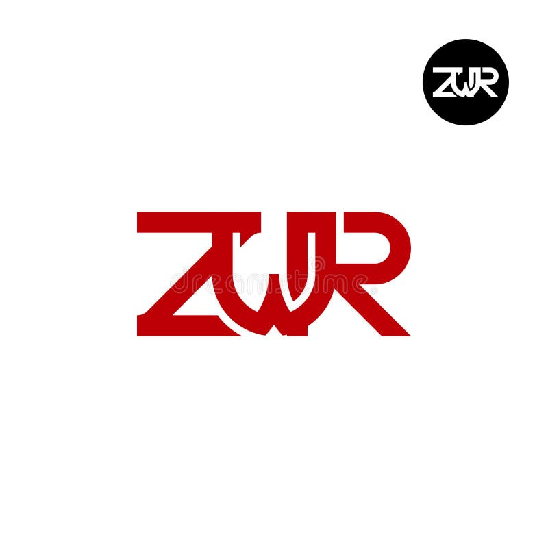 Letter ZWR Monogram Logo Design Stock Vector - Illustration of ...