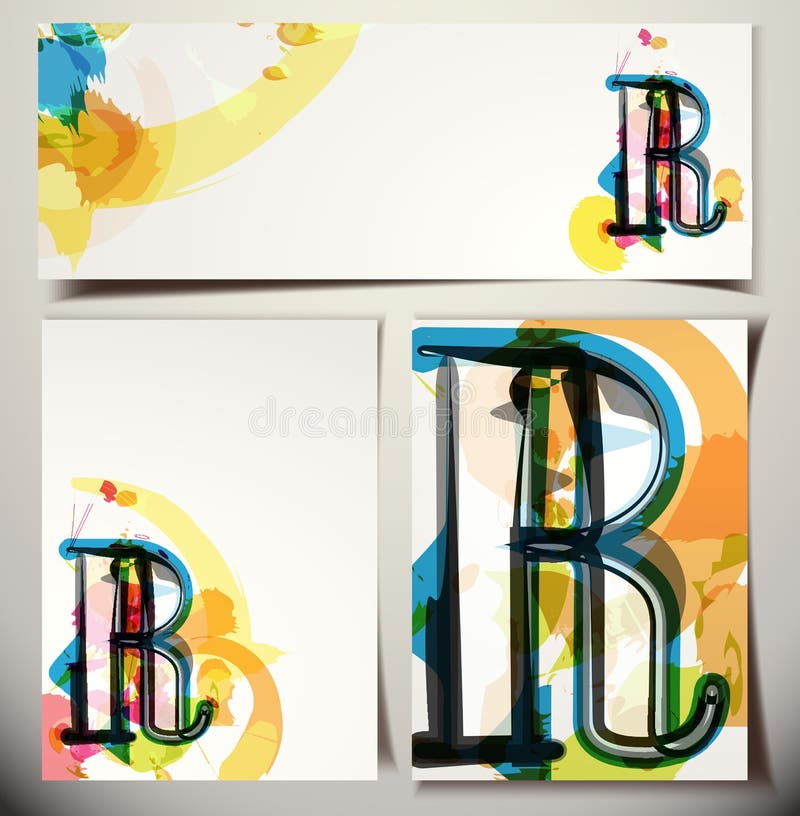 Lettera S Artistica Della Cartolina D'auguri Illustrazione Vettoriale ...