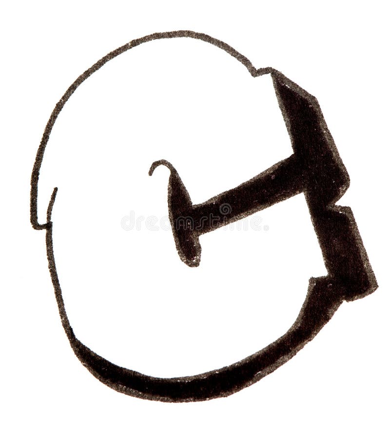 Lettera C, Alfabeto Nello Stile Dei Graffiti Fotografia Stock ...