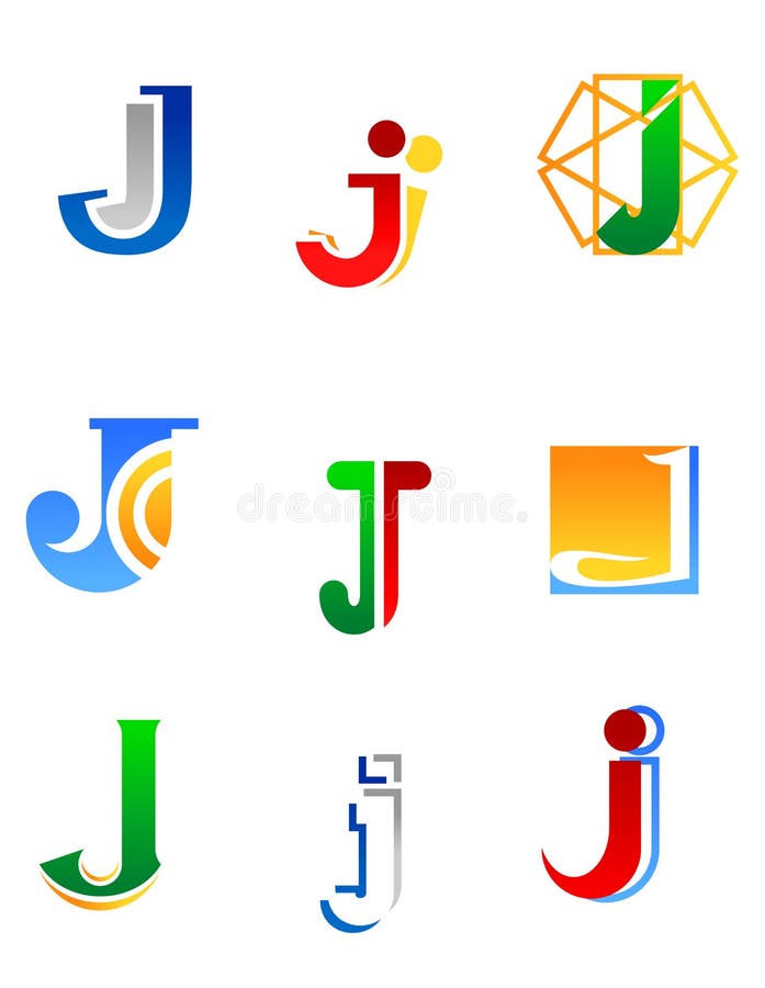 Lettera J di alfabeto illustrazione vettoriale. Illustrazione di arte ...