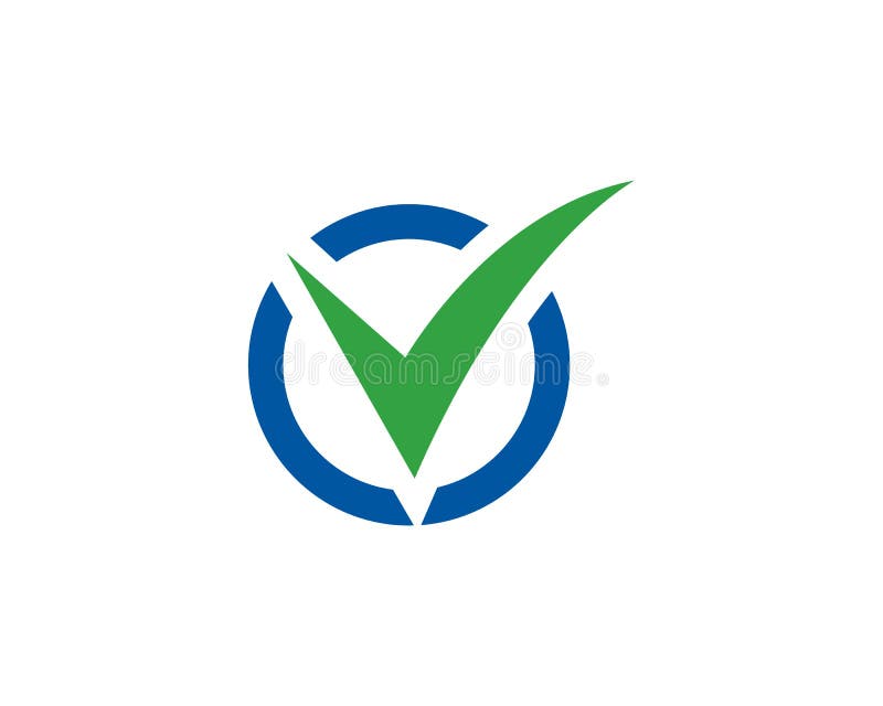 Logo Della Lettera Del Segno Di Spunta V Illustrazione Vettoriale ...