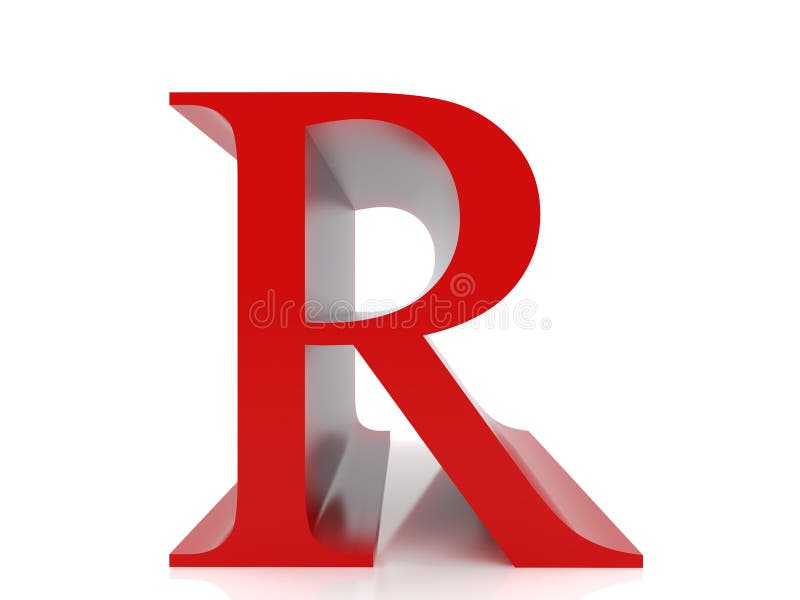 Lettera R illustrazione di stock. Illustrazione di scrittura - 13415526