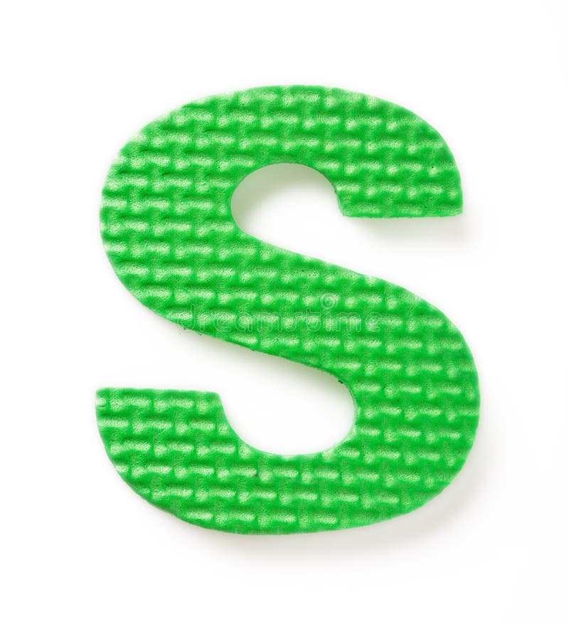 Lettera S fotografia stock. Immagine di verde, inglese - 3532276