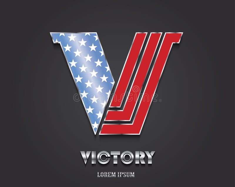 Lettera V dall'alfabeto illustrazione vettoriale. Illustrazione di arte ...
