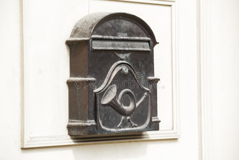 Letterbox in the Old Style. Stock Image - Image of color, postal: 44648019