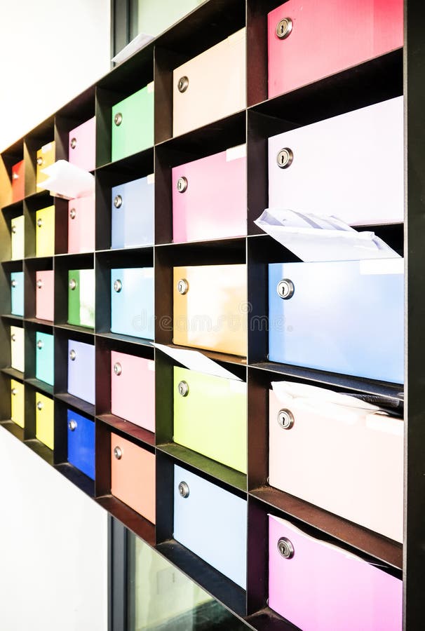 Letter boxes stock image. Image of front, keyhole, contemporary - 29842849