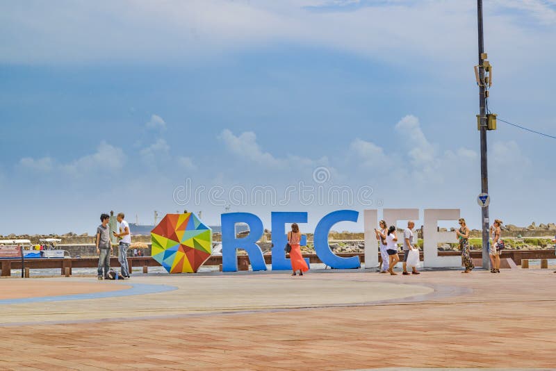 Lettere Di Recife a Marco Zero Square Recife Brazil Fotografia ...