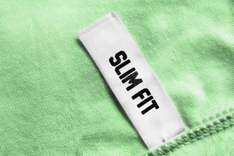 Slim fit label stock image. Image of industry, docket - 112178887