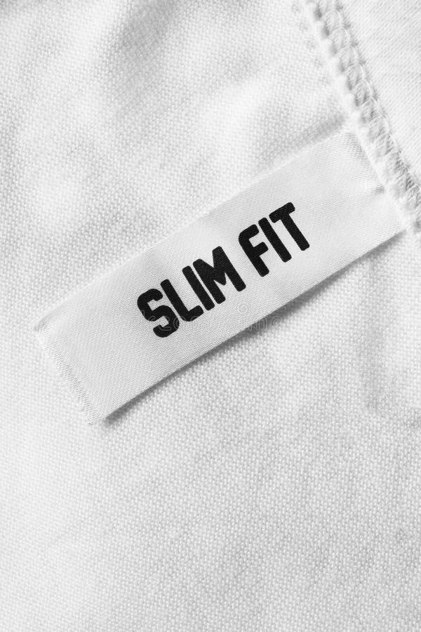 Slim fit label stock image. Image of industry, docket - 112178887