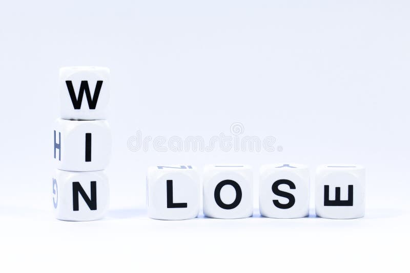 Lose and win dice stock image. Image of conceptual, failure - 28605419