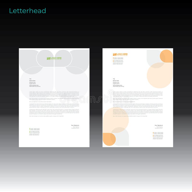 Letterhead Creation Stock Illustrations – 175 Letterhead Creation Stock ...