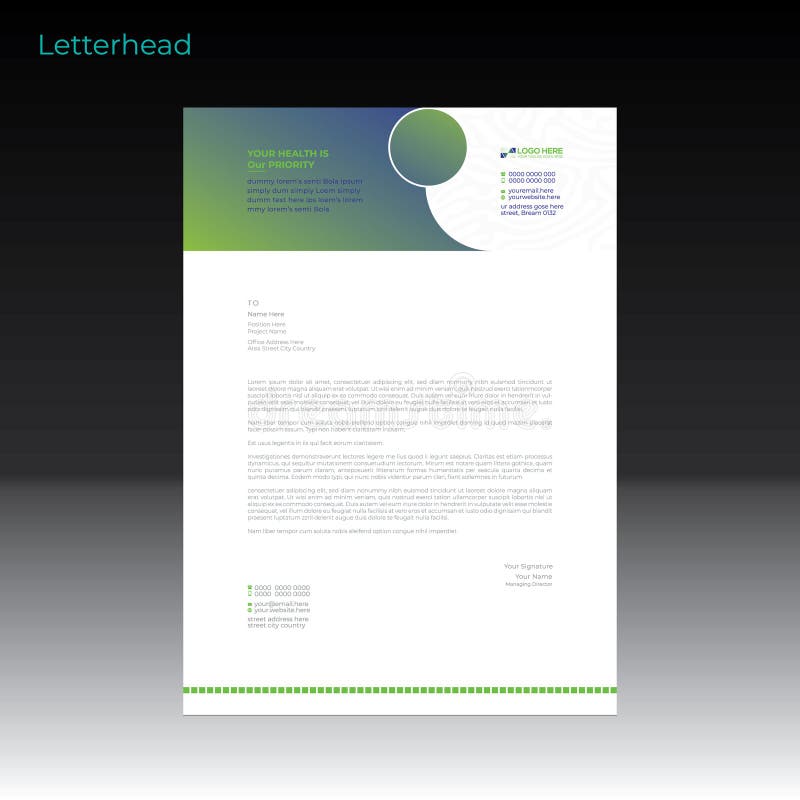 Letterhead Creation Stock Illustrations – 175 Letterhead Creation Stock ...