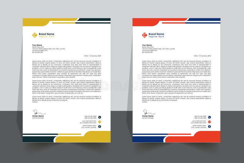 Letterhead Pad Mock Up Template, Modern Business Pad Design, Print ...