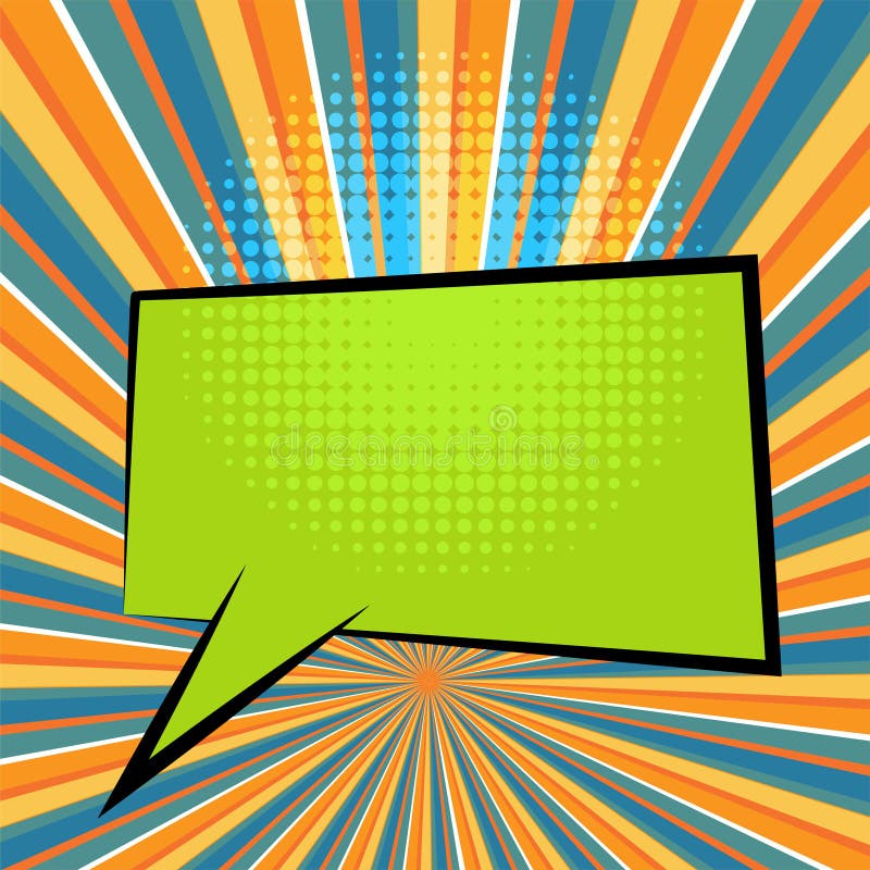 Comic Text Speech Bubble Pop Art Style. Cloud Talk Speech Bubble ...