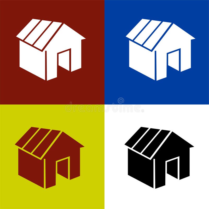 Set of House or Residence Vector Icon and Home Symbol Icon Vector ...