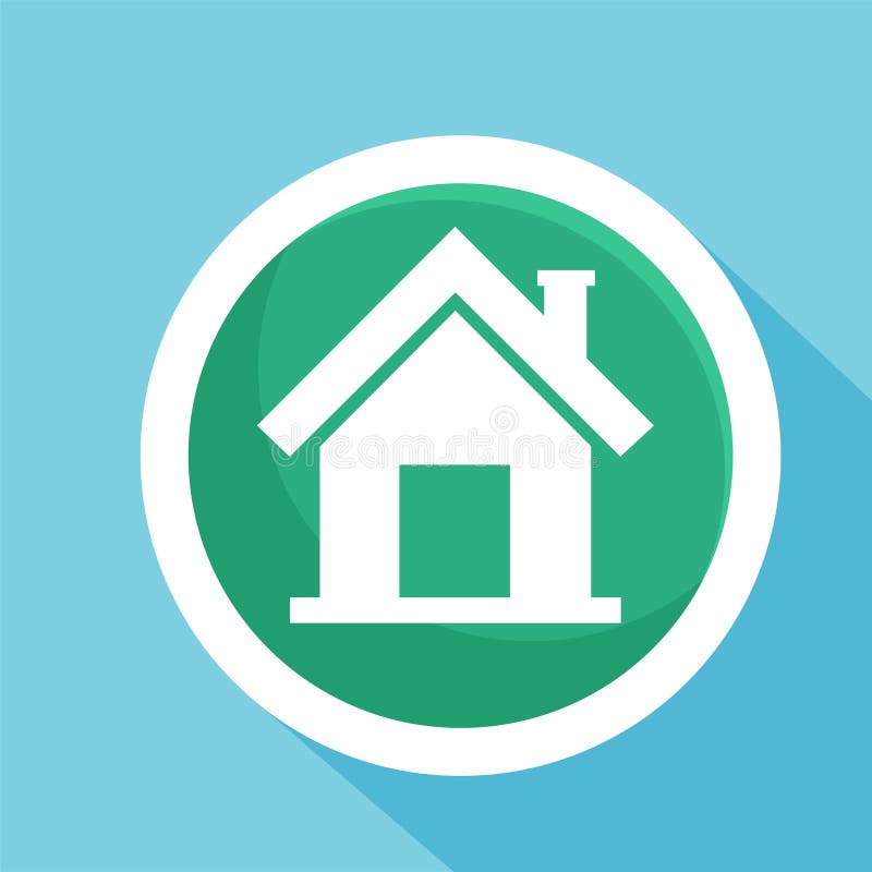 House or Residence Vector Icon and Home Symbol Icon Vector Illustration ...