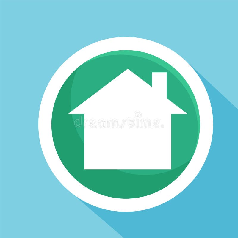 House or Residence Vector Icon and Home Symbol Icon Vector Illustration ...