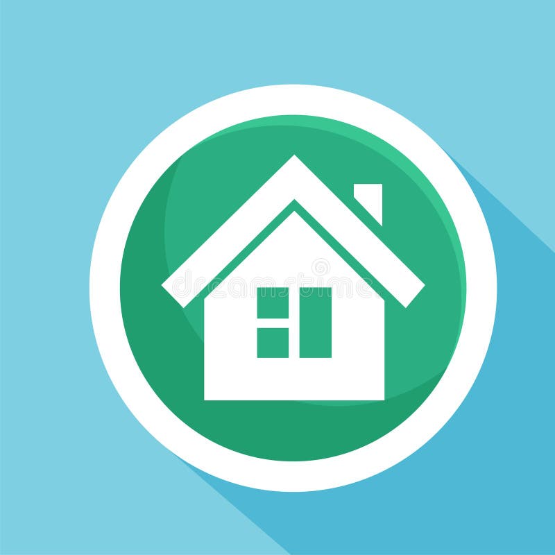 House or Residence Vector Icon and Home Symbol Icon Vector Illustration ...