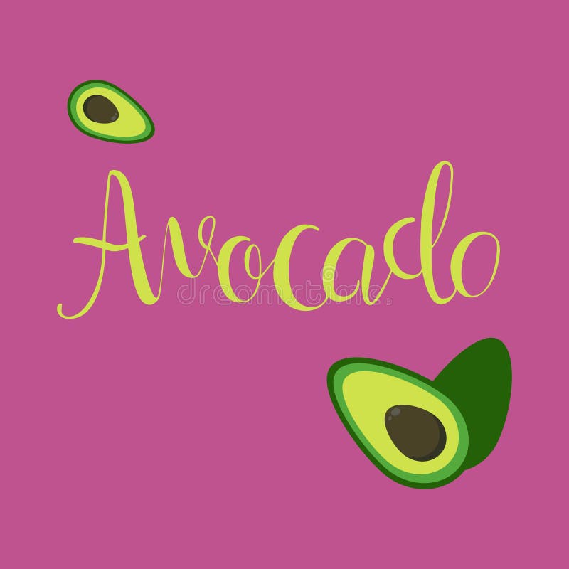 Lettering Avocado Stock Illustrations – 1,714 Lettering Avocado Stock ...