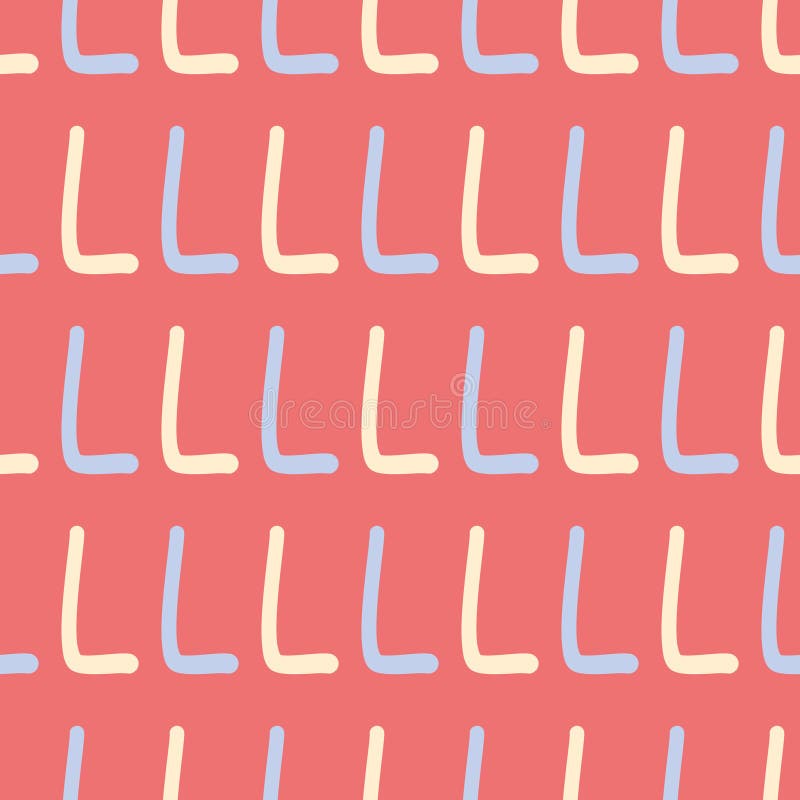 Lettering Capital L Seamless Vector Pattern Stock Vector - Illustration ...