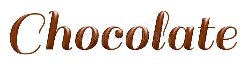 3d Lettering, Chocolate, 3d Text for Logo Design, Poster and Packaging ...