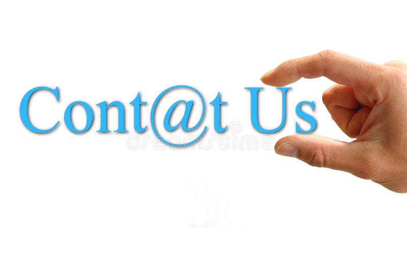 Lettering Contact US stock photo. Image of information - 16619634