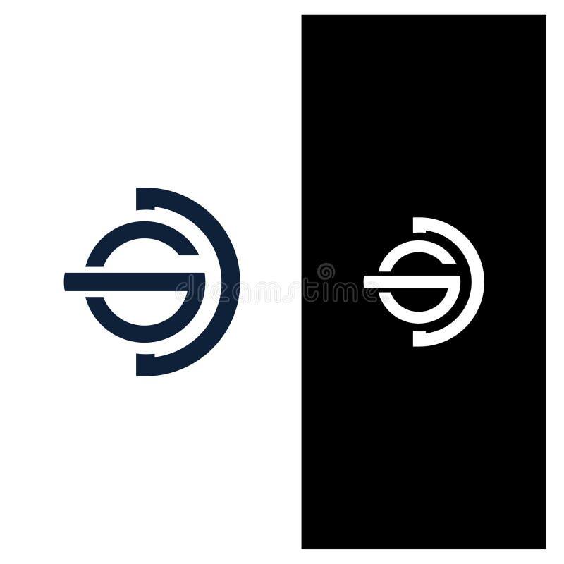 Lettering GD Typography Logo Icon Stock Vector - Illustration of ...