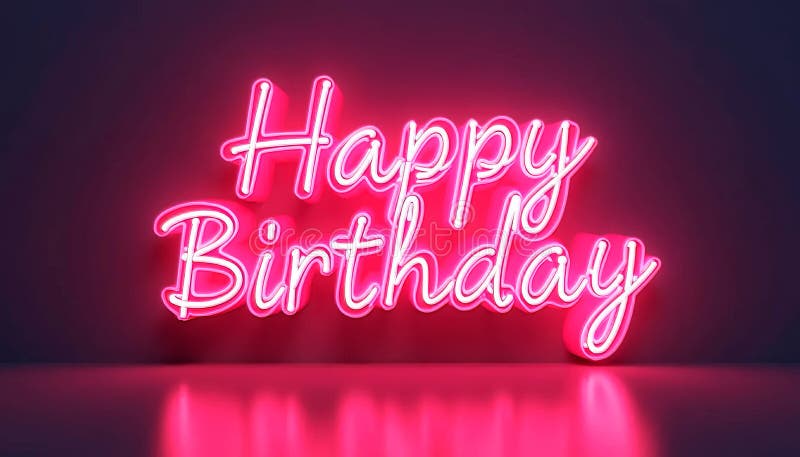 Happy Birthday Neon Stock Illustrations – 10,740 Happy Birthday Neon ...