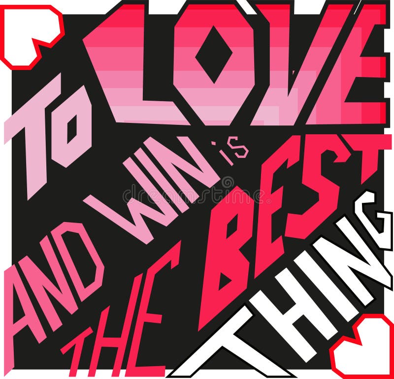 Lettering Illustration about Love Stock Vector - Illustration of ...