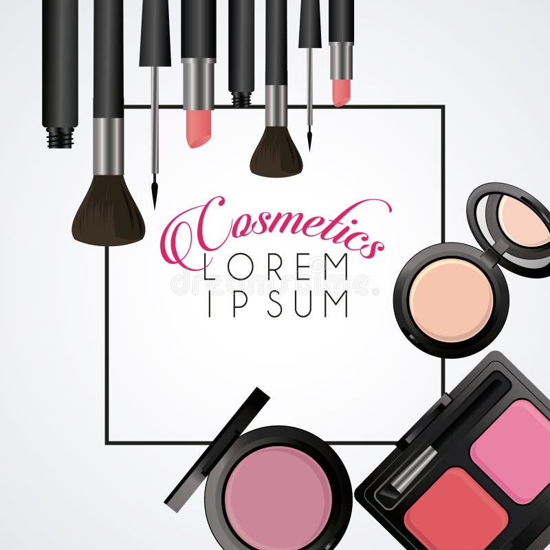 Make Up Frame Vector Background Stock Illustrations – 530 Make Up Frame ...
