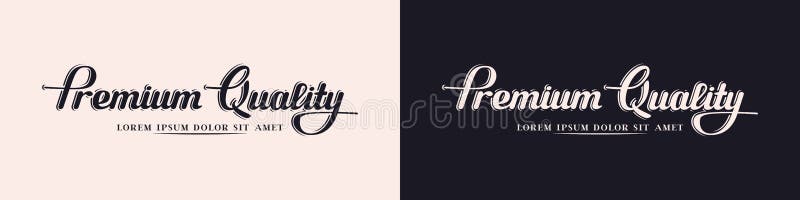 Lettering for Packaging and Label Premium Quality Stock Vector ...