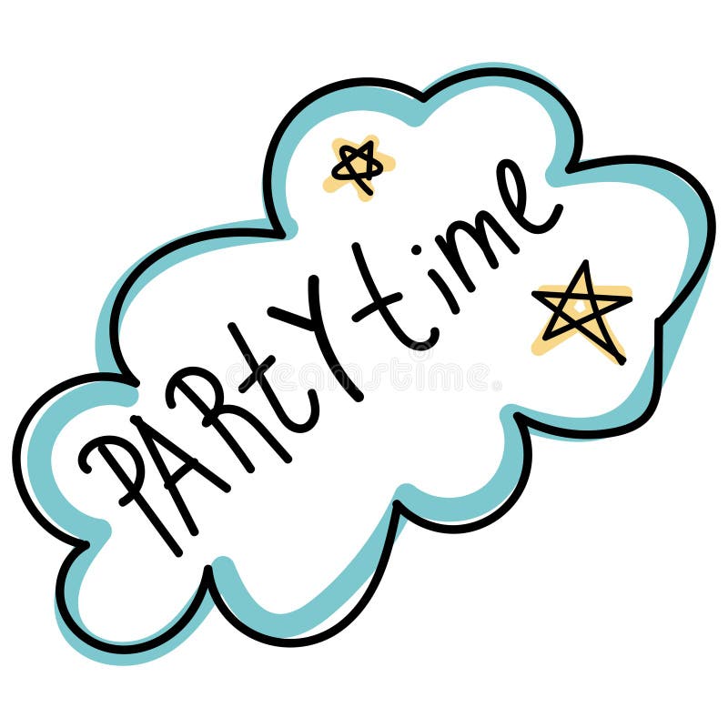 Birthday And Party Doodles, Vector Seamless Pattern Stock Vector ...