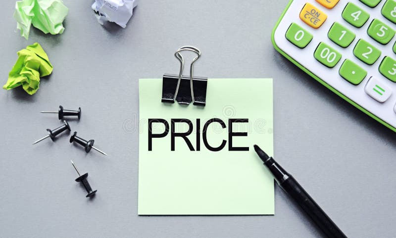 Lettering Price on a Sheet of Notes. Lettering Content Has Implications ...